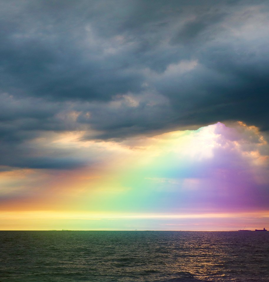 A rainbow only exists after a storm. - reinvent happy